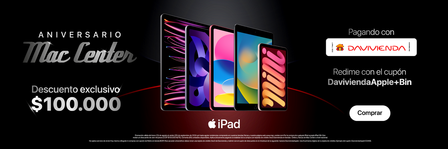 Tarjeta Davivienda 0es3 | Mac Center Colombia