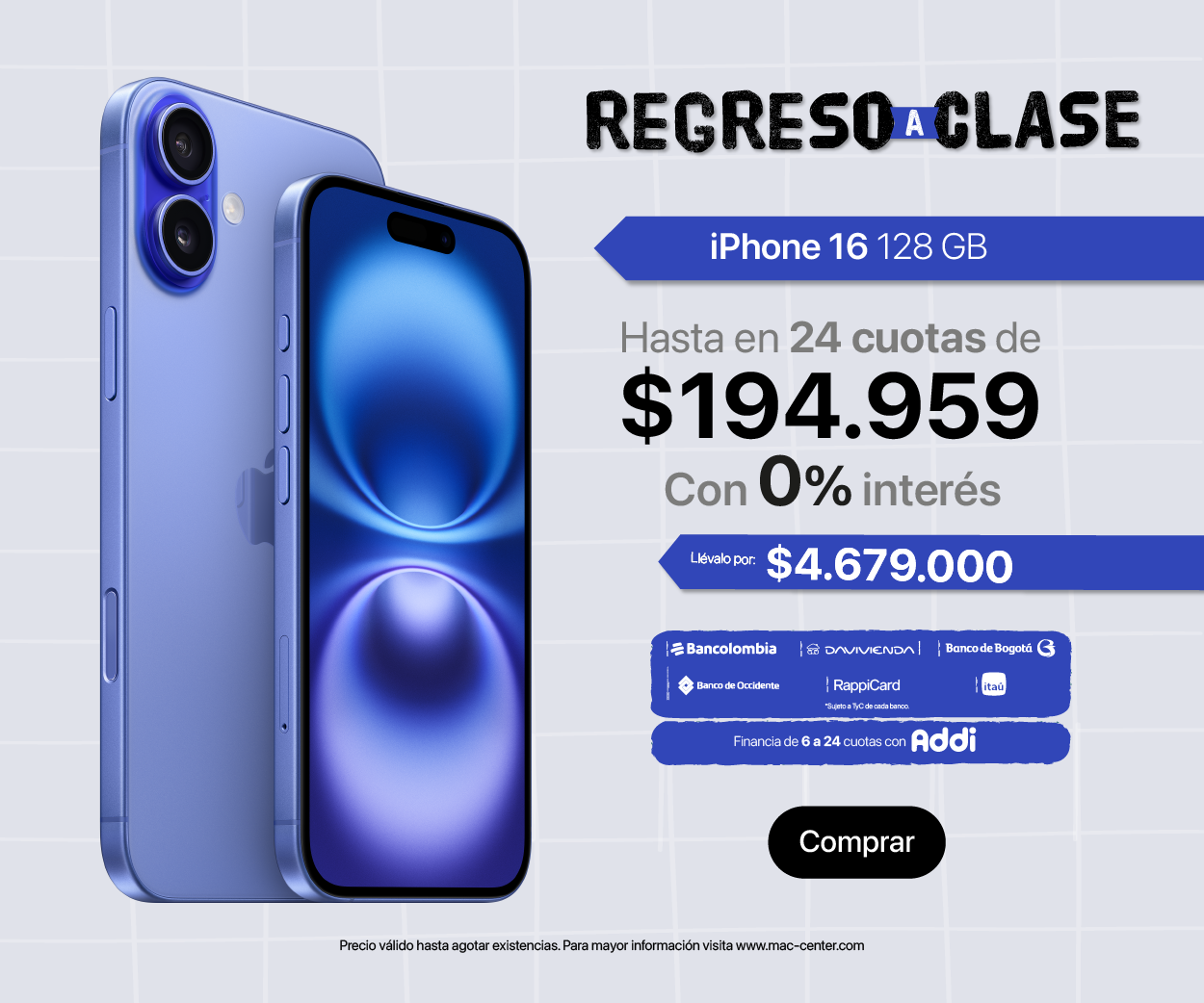 Promoción Davivienda Plan 0es3 – Mac Center Colombia