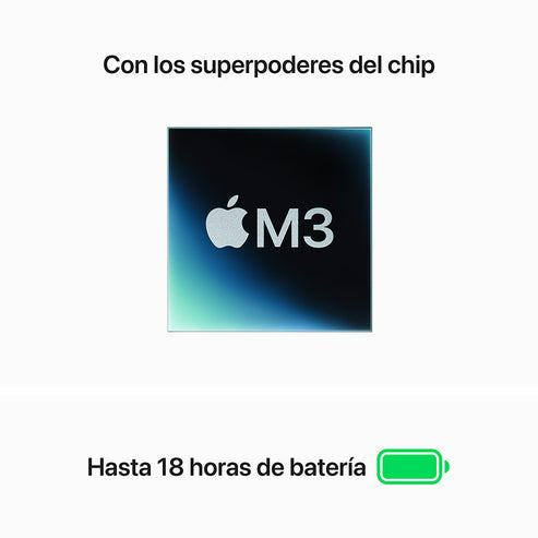 MacBook Air M3 256 GB 13" color Azul medianoche | Mac Center – Mac ...