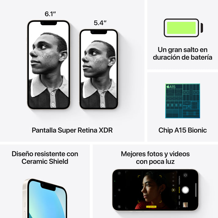 Sorprendente iPhone 13 Blanco Estrella 128GB – Mac Center Colombia