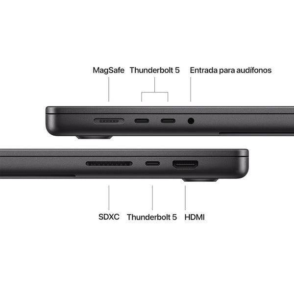 MacBook Pro de 16 pulgadas: Chip M4 Max de Apple con CPU de 14 núcleos – Mac Center Colombia