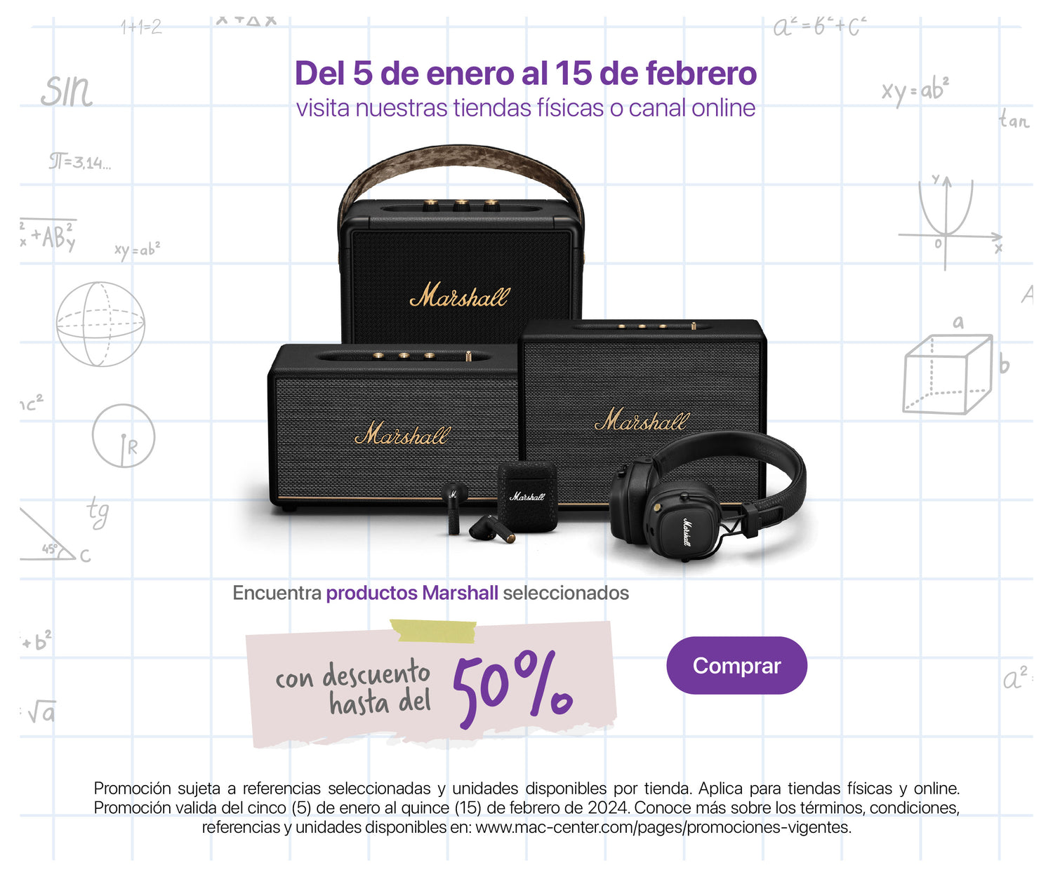 Productos de audio Marshall | Mac Center Colombia