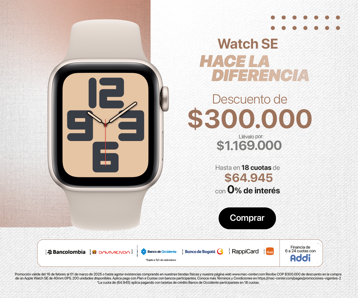 Promoción Davivienda Plan 0es3 – Mac Center Colombia