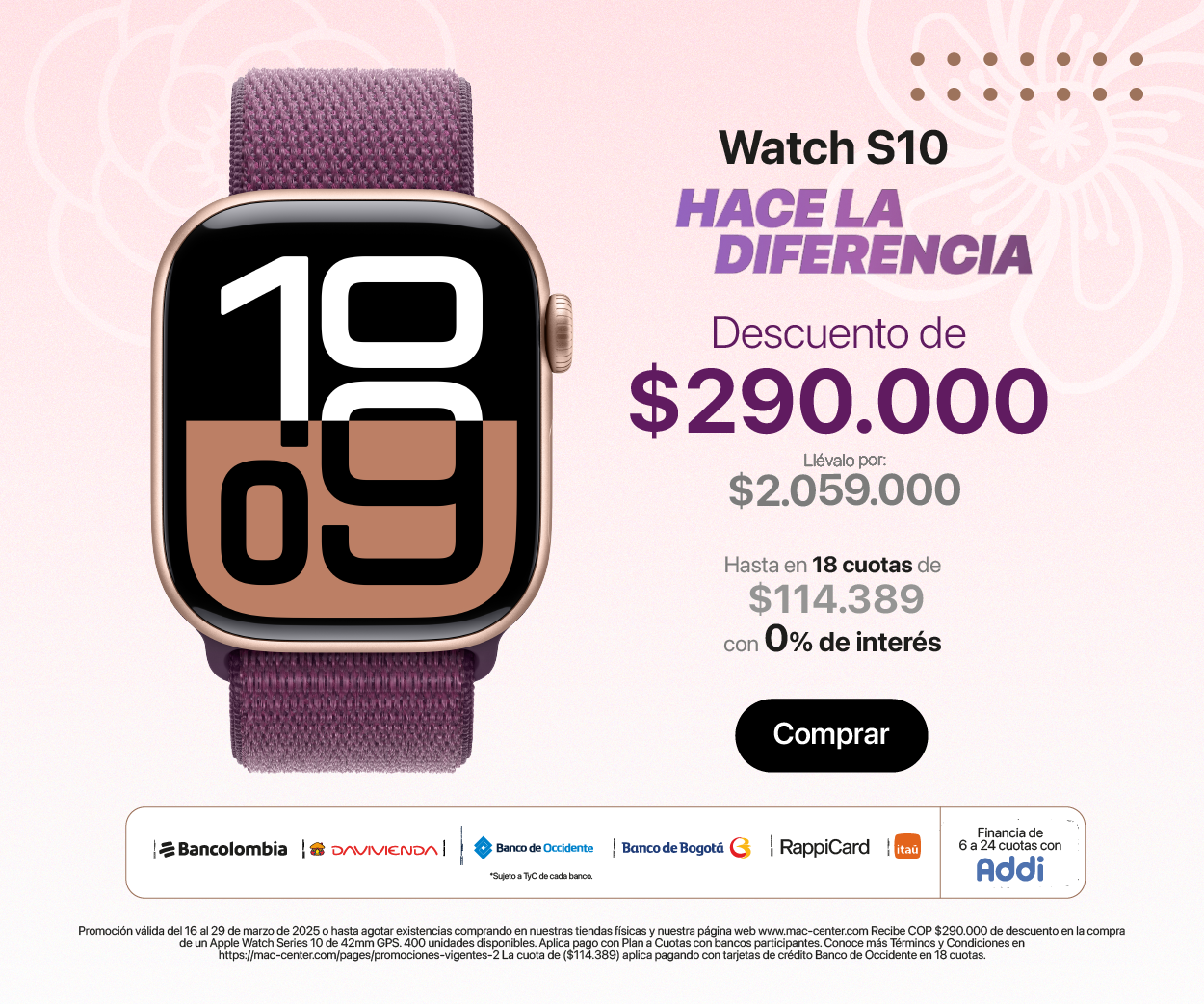 Promoción Davivienda Plan 0es3 – Mac Center Colombia